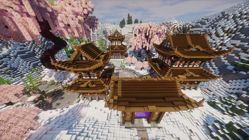 [Japanese village] — Litematica Minecraft Map