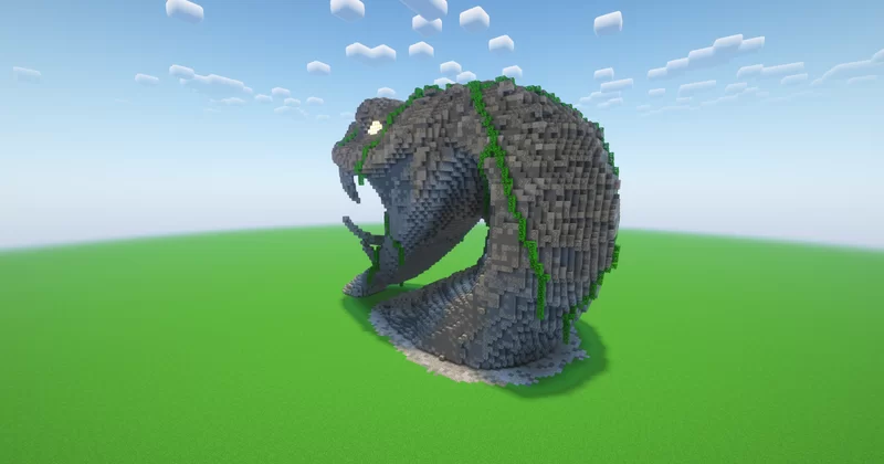 Minecraft Serpent Nether Portal Statue Minecraft Map