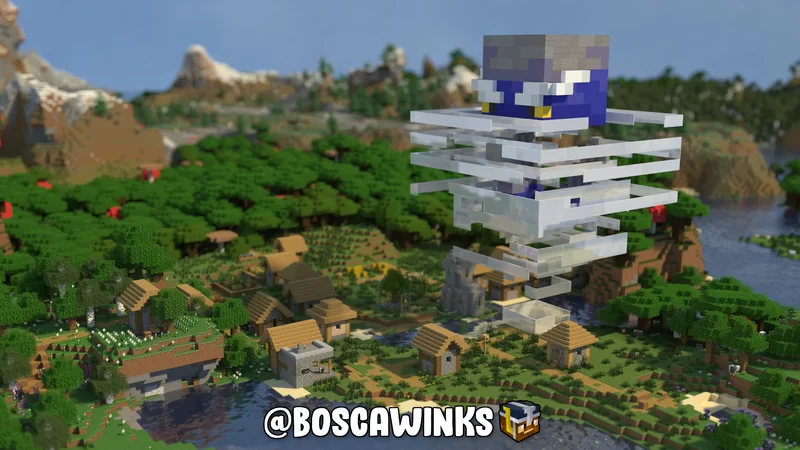 Breeze Mob Statue Minecraft Map