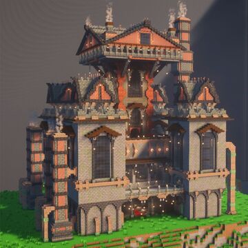 Steampunk Minecraft Maps with Downloadable Schematic