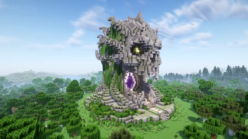 Minecraft Zombie Nether Portal Statue Minecraft Map