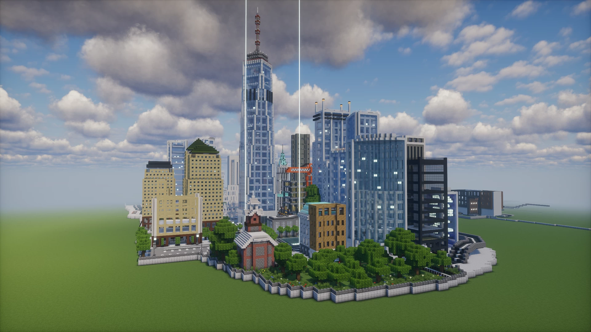 Minecraft New York Skyline