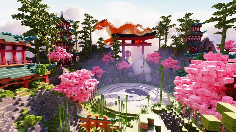 PvP/Mob/Boss Japanese Arena Minecraft Map