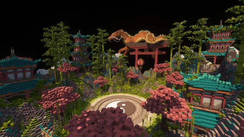 PvP/Mob/Boss Japanese Arena Minecraft Map