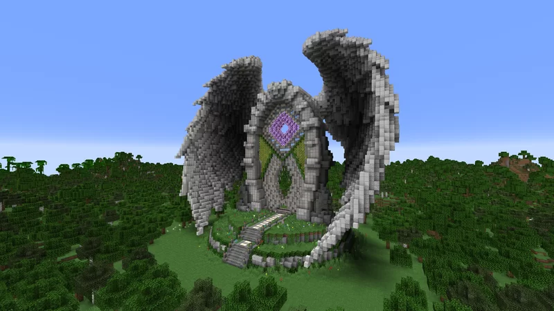 Minecraft Angel Wings |Nirvana| Statue V07 Free Minecraft Map