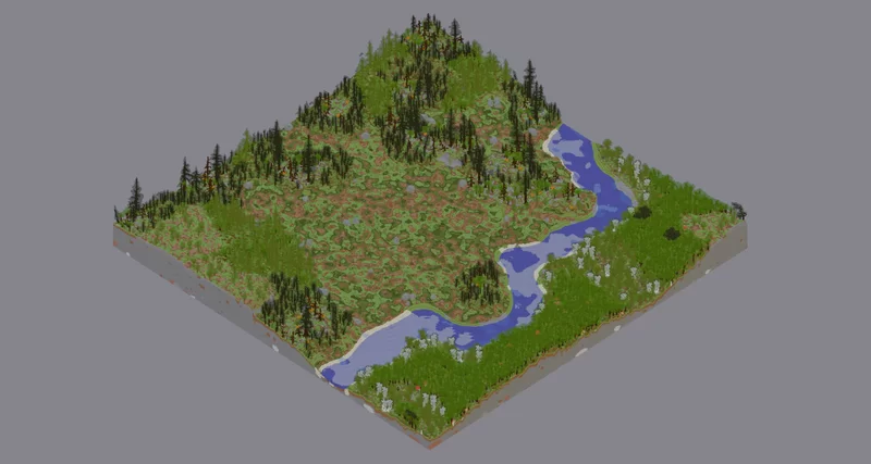 Custom Survival Taiga Map Minecraft Map
