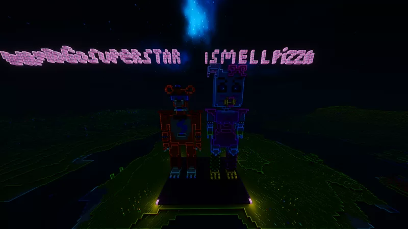 Glamrock Freddy And Glamrock Chica Minecraft Map