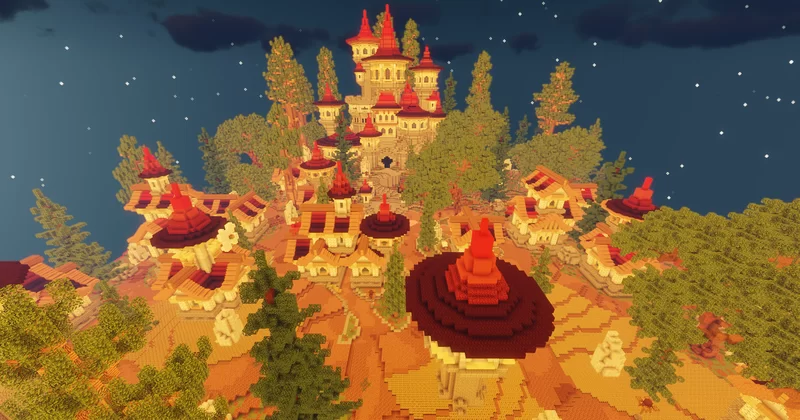 ⚡THE MIGHTY CASTLE⚡Survival - Lifesteal & Factions Spawn 250x250 Minecraft Map