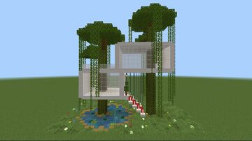 Treehouse Minecraft Maps with Downloadable Schematic