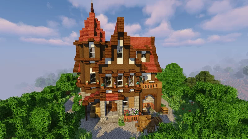 Germanic Style House - ⬇️ (Free Download World/Schematic) Minecraft Map