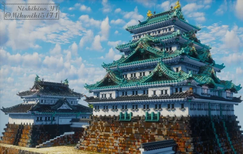 名古屋城 / Nagoya Castle - 1:1 Life Size Japanese Castle, Aichi Minecraft Map