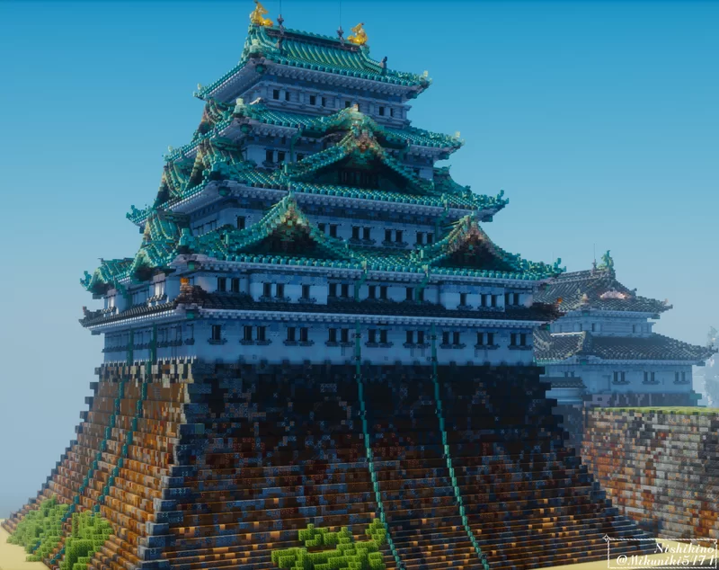 名古屋城 / Nagoya Castle - 1:1 Life Size Japanese Castle, Aichi Minecraft Map