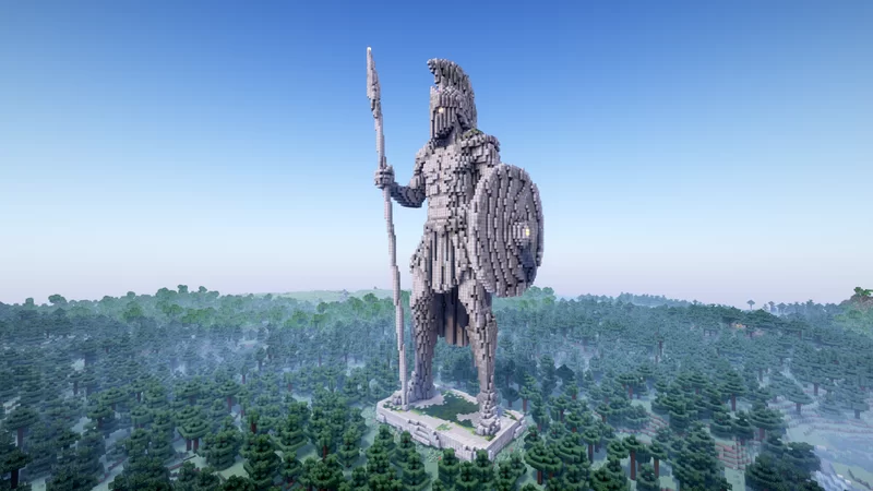 Minecraft Spartan Statue Free Schematic Minecraft Map