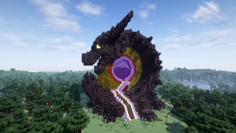 Minecraft Dragon Nether Portal Statue V32 Minecraft Map
