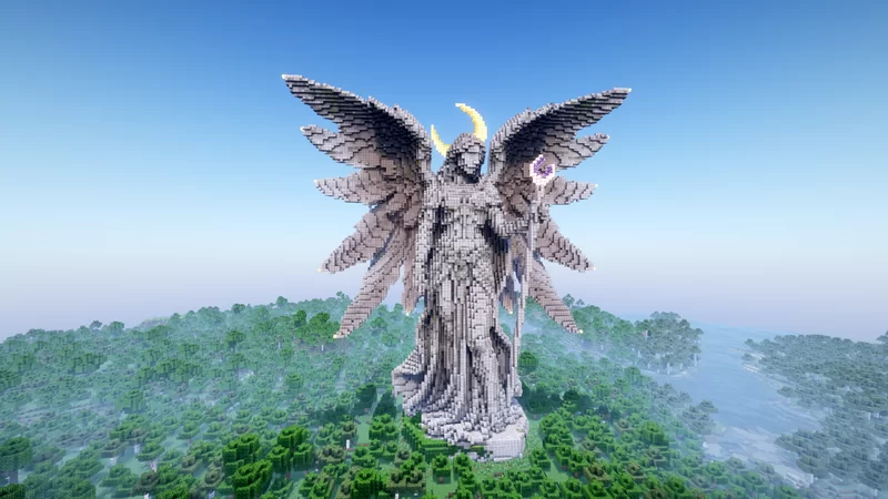 Minecraft Angel |Moon| Statue V60 Minecraft Map
