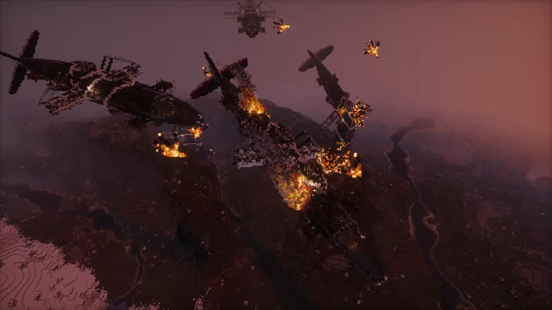 Zeppelin Crash Minecraft Map