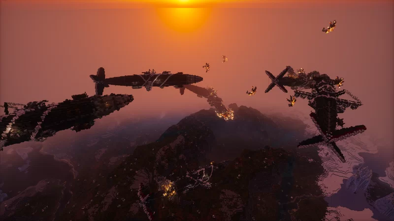 Zeppelin Crash Minecraft Map