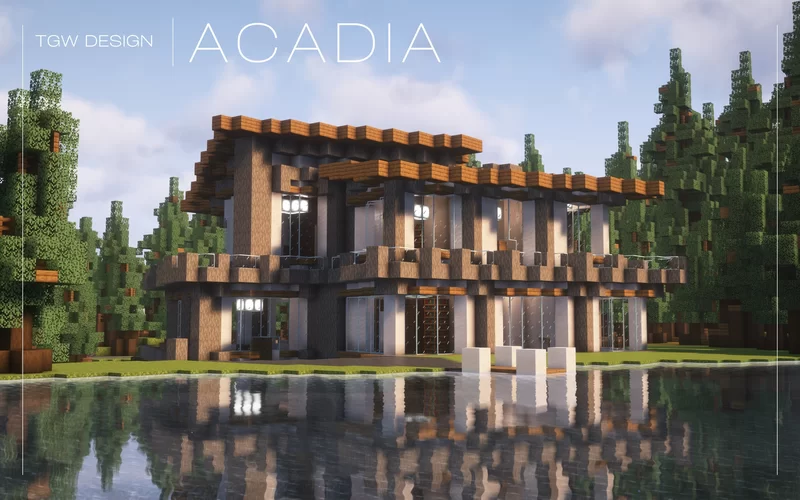 Acadia | Modern Lakehouse Minecraft Map