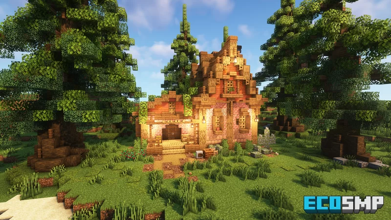🌲 Woodland Nook (Fantasy Cabin) | Download Minecraft Map