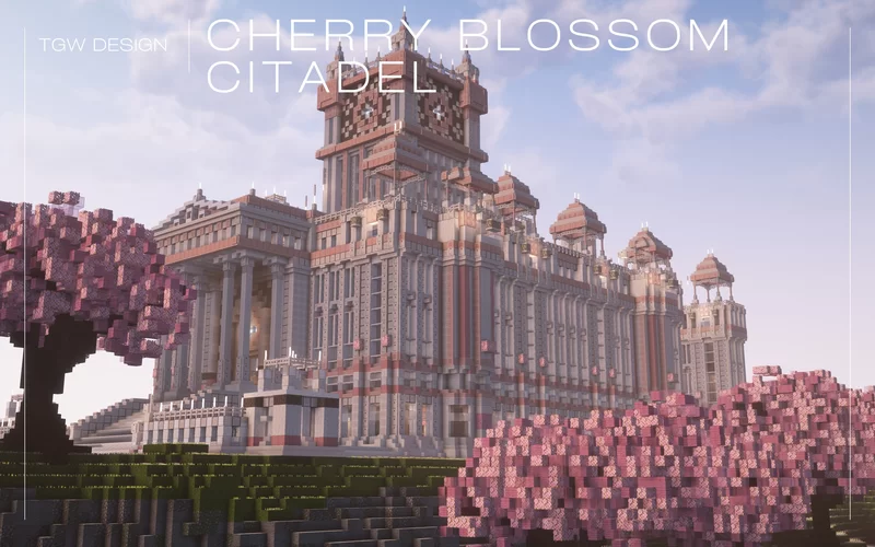 Cherry Blossom Citadel Minecraft Map