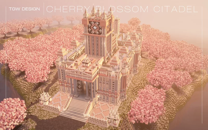 Cherry Blossom Citadel Minecraft Map