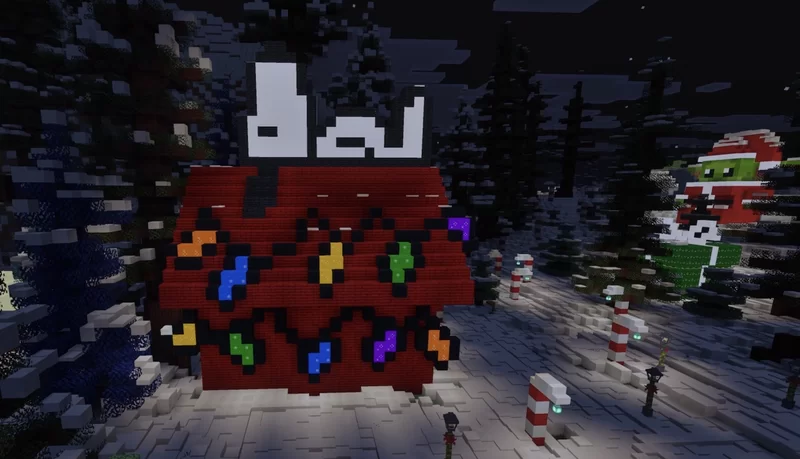 Holiday Snoopy House Minecraft Map