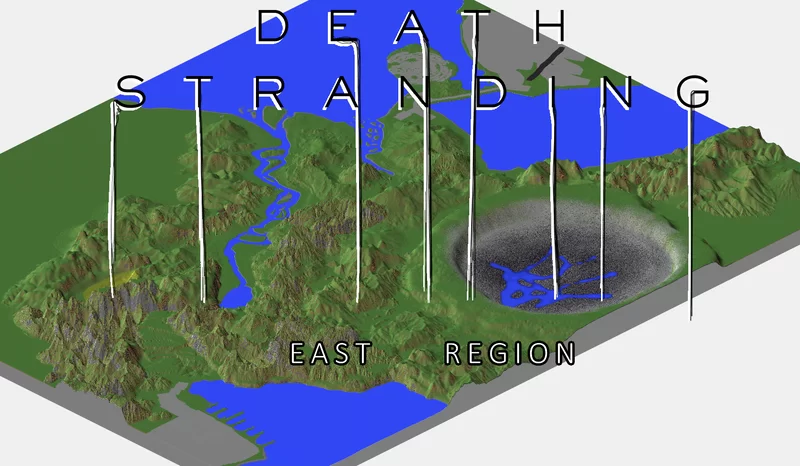 Death Stranding East Region Map Minecraft Map