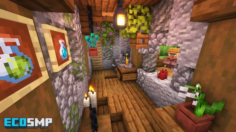 🔮 Leaf & Lumen Potion Hut | Download Minecraft Map