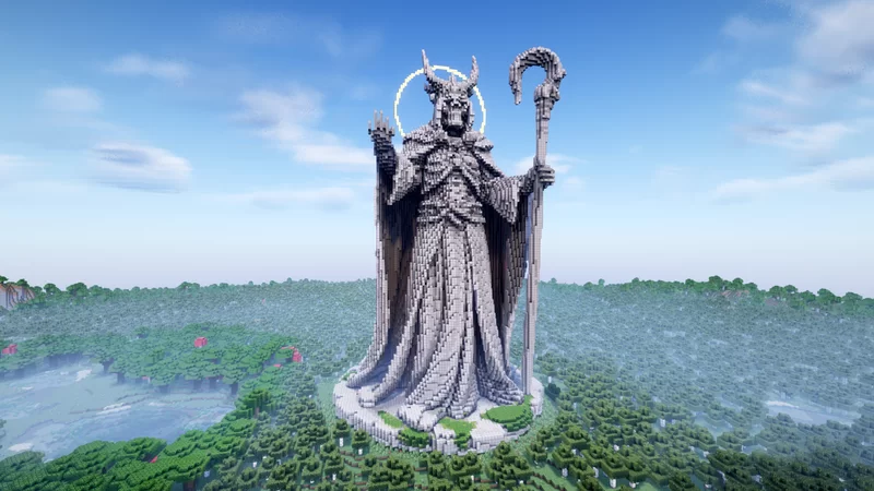 Minecraft God of Skeletons Statue Minecraft Map