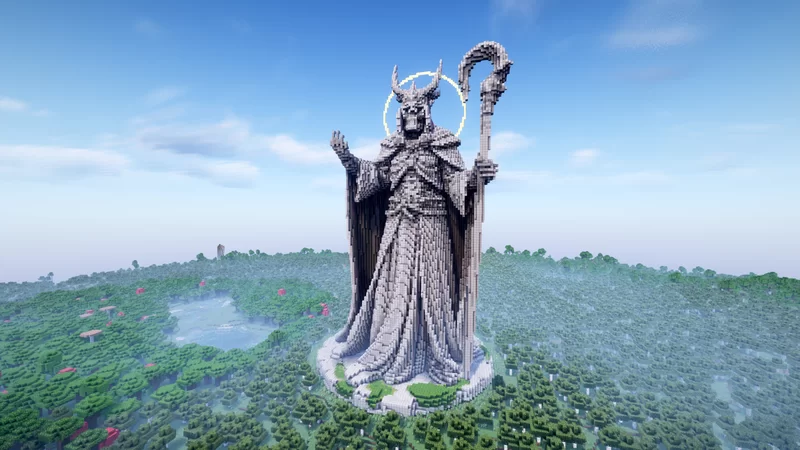 Minecraft God of Skeletons Statue Minecraft Map