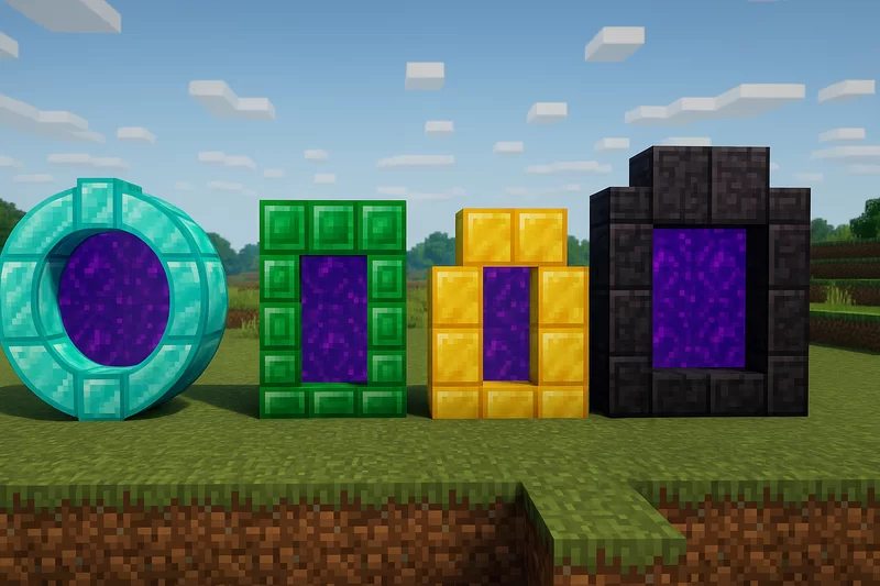 custom nether portals Minecraft Map