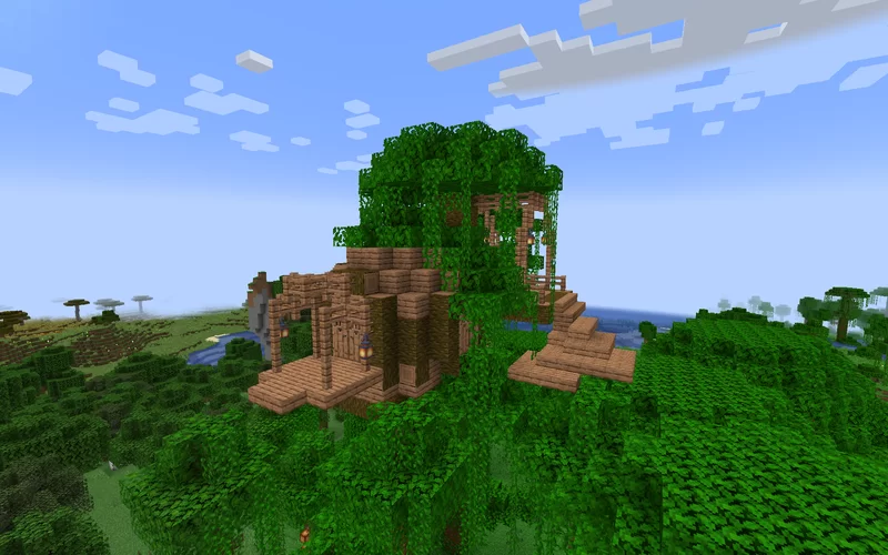 Jungle Tree House Minecraft Map