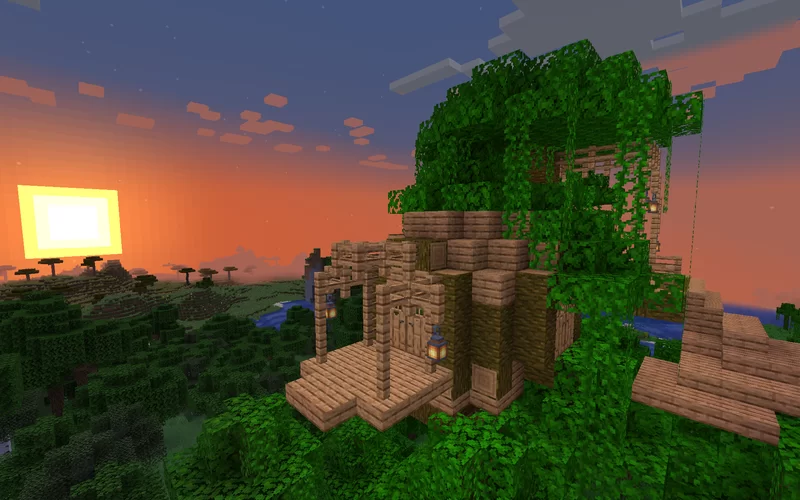 Jungle Tree House Minecraft Map