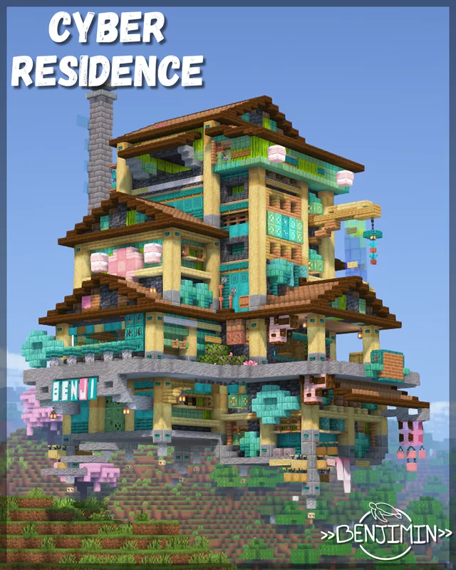 Cyber Residence (Java Download + 2D Guides) Minecraft Map