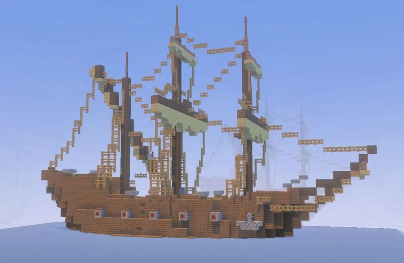 Sailing ship with download Minecraft Map