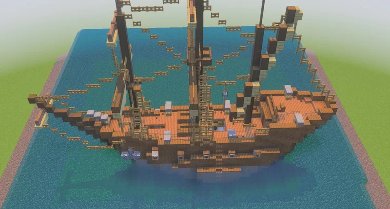 Sailing ship with download Minecraft Map