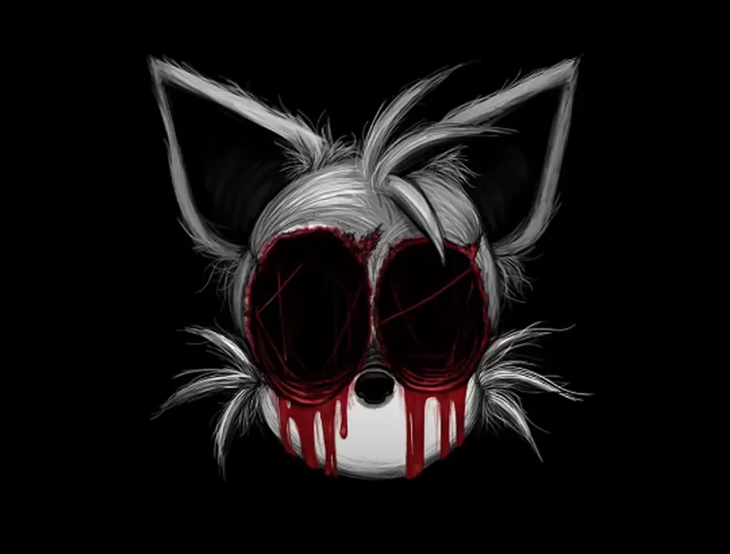 Tails.exe face FNF vs Sonic.exe map-art 128x128 2d Minecraft Map