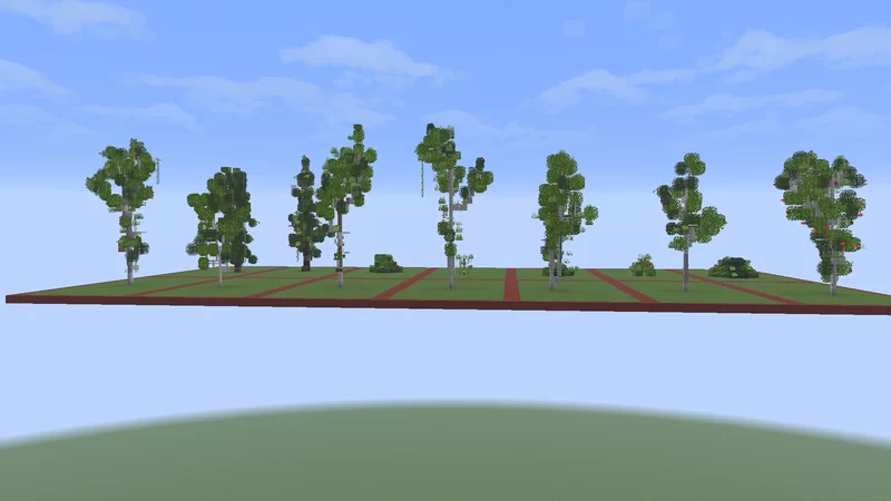 Tabula's custom trees V1 (Axiom Blueprint) Minecraft Map