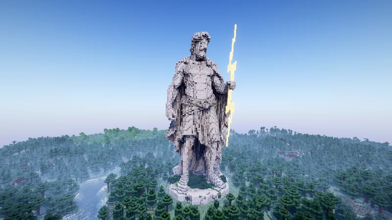 Minecraft Zeus Statue Minecraft Map