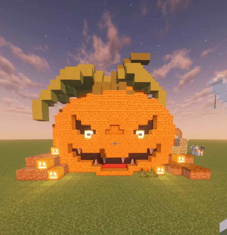 The XXL Glowing Pumpkin Minecraft Map