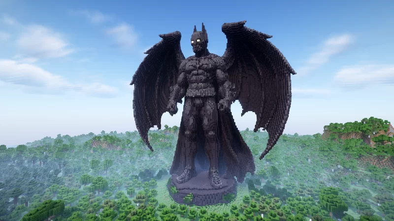 Minecraft Batman Statue V02 Minecraft Map