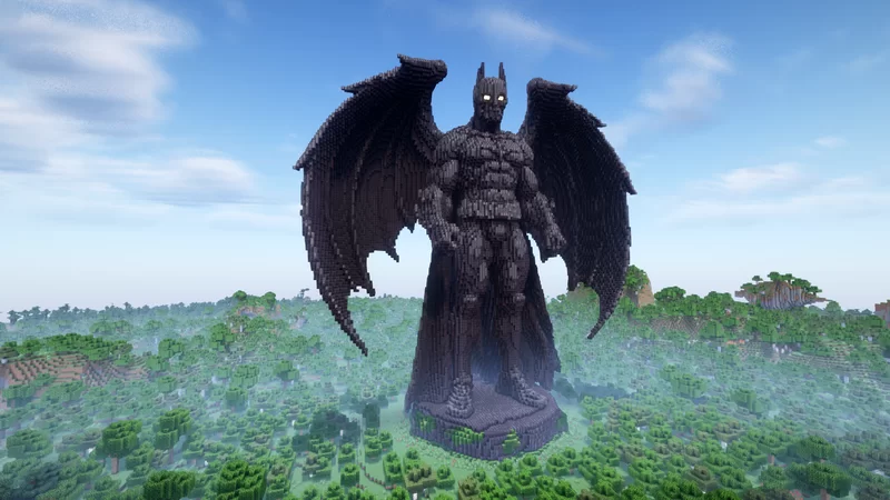 Minecraft Batman Statue V02 Minecraft Map