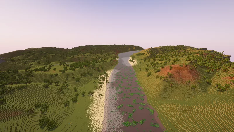 Large Large Plains 4096 x 4096 Minecraft Map