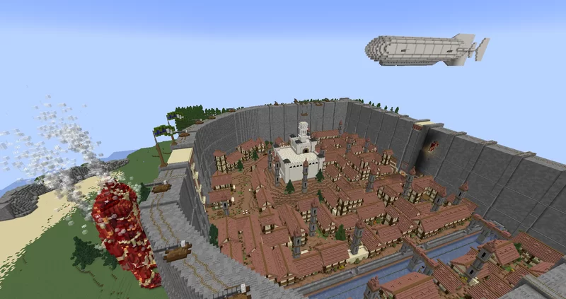 Paradis Island | Attack on Titan Minecraft Map