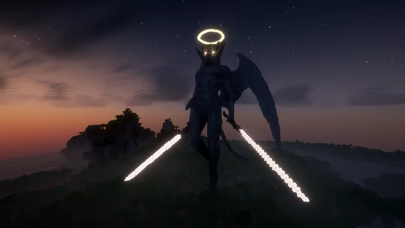 Minecraft White Leopard |Ose Hallel-SMT| Statue Minecraft Map