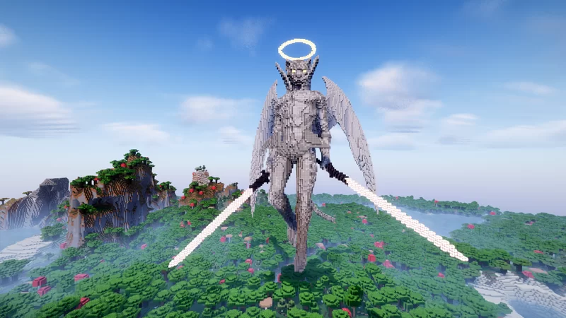 Minecraft White Leopard |Ose Hallel-SMT| Statue Minecraft Map