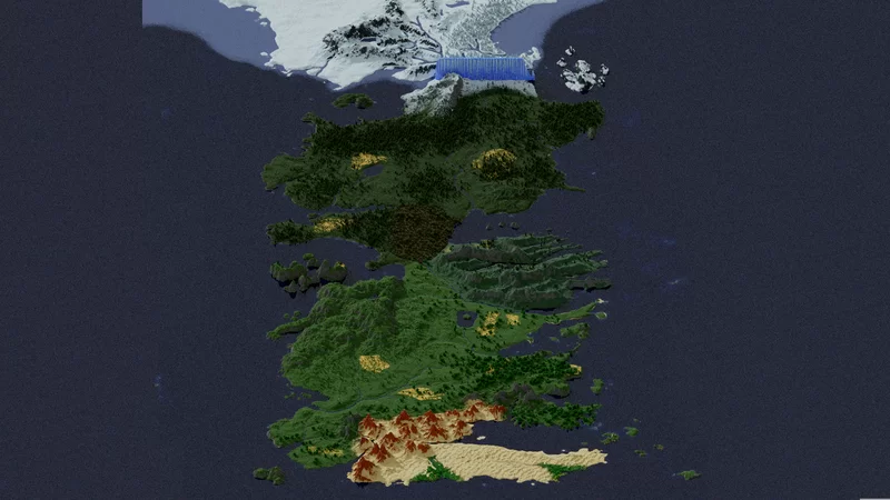 Westeros - Game of Thrones [6k x 3k Map] Minecraft Map