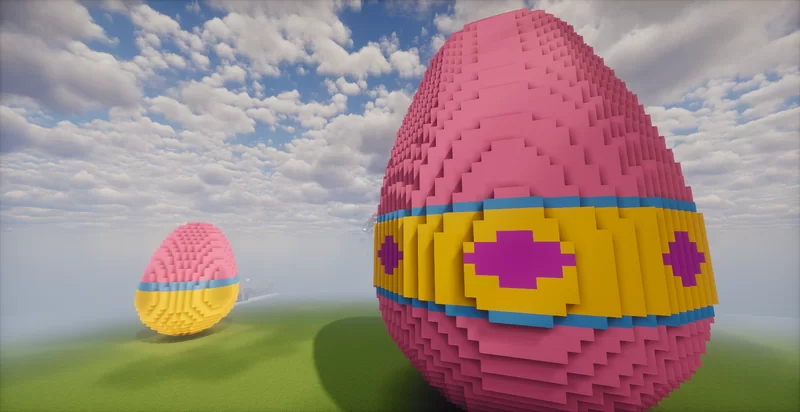 Easter Egg Pack – 60 Block & 29 Block Decorative Statues Minecraft Map