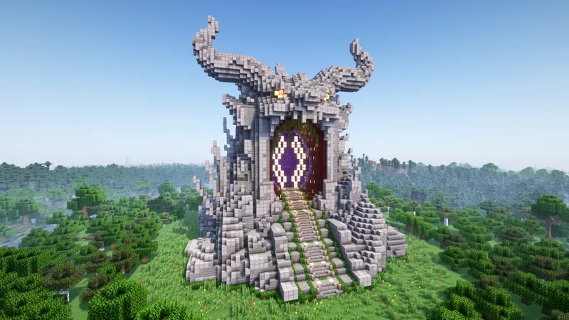 Minecraft Titan Nether Portal Statue V11 Free Minecraft Map