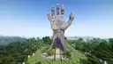 Minecraft Hand of the Earth Nether Portal Statue V02 Free Minecraft Map